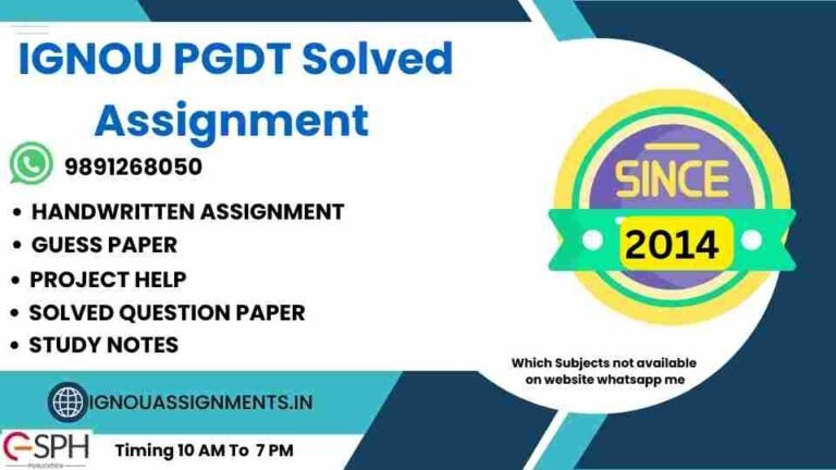 IGNOU PGDT Solved Assignment PG Diploma In Translation Download PDF ...