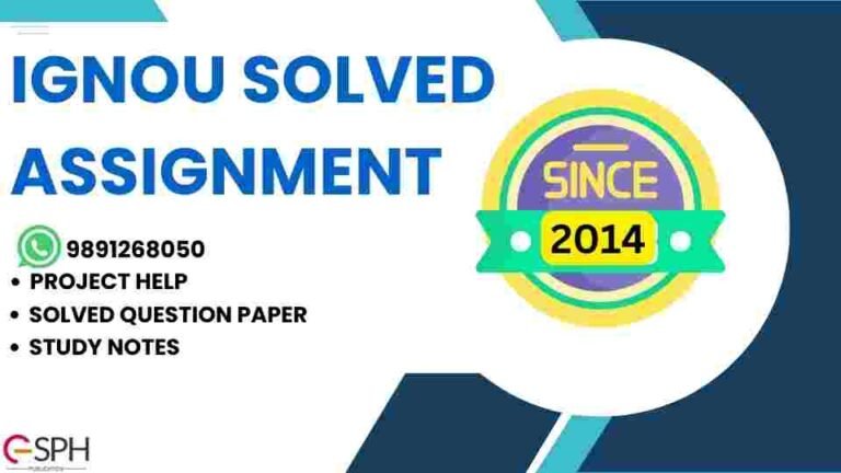 IGNOU Solved Assignments 2025-26: Free PDF Download for All ...
