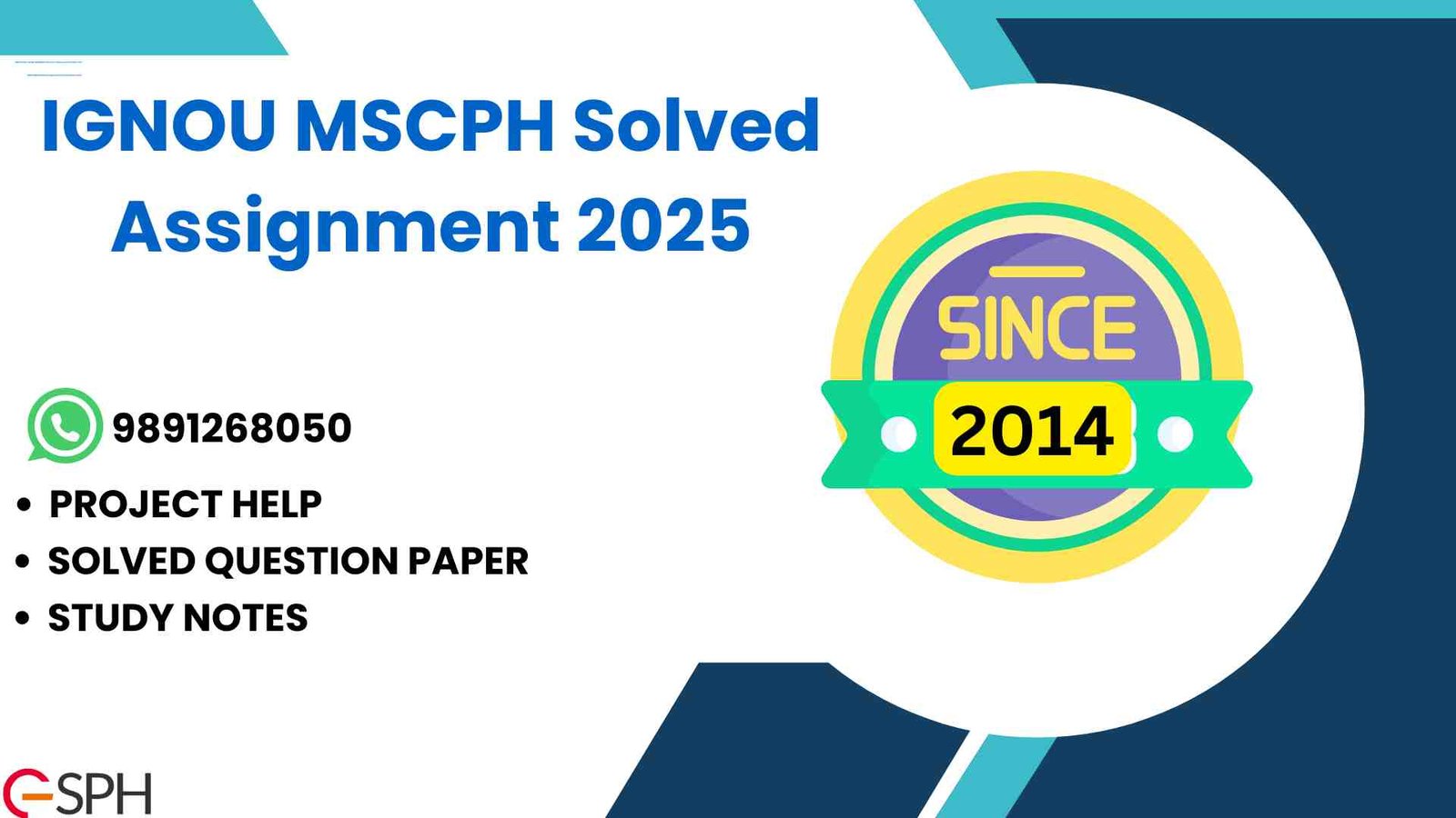 IGNOU MSCPH Solved Assignment 2025 - IGNOU Solved Assignment